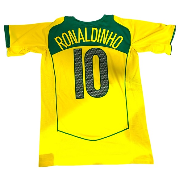 Nike | Shirts | 204 Retro Brazil Home Kit Ronaldinho Soccer Football ...